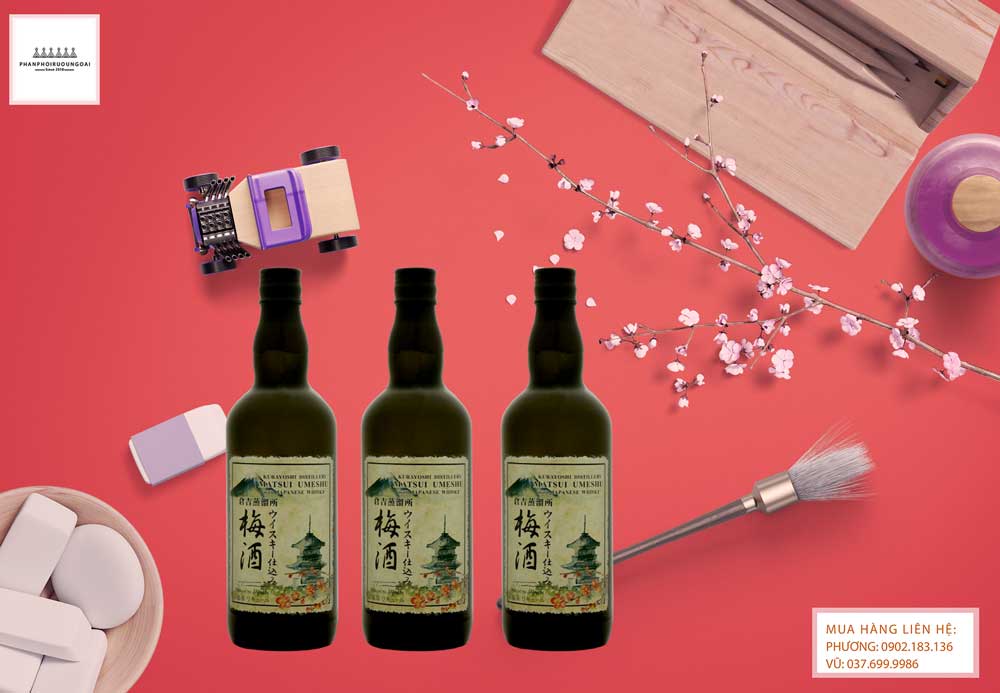 Rượu Matsui Whisky Umeshu - Nhật Bản, các loại rượu mơ Nhật Bản