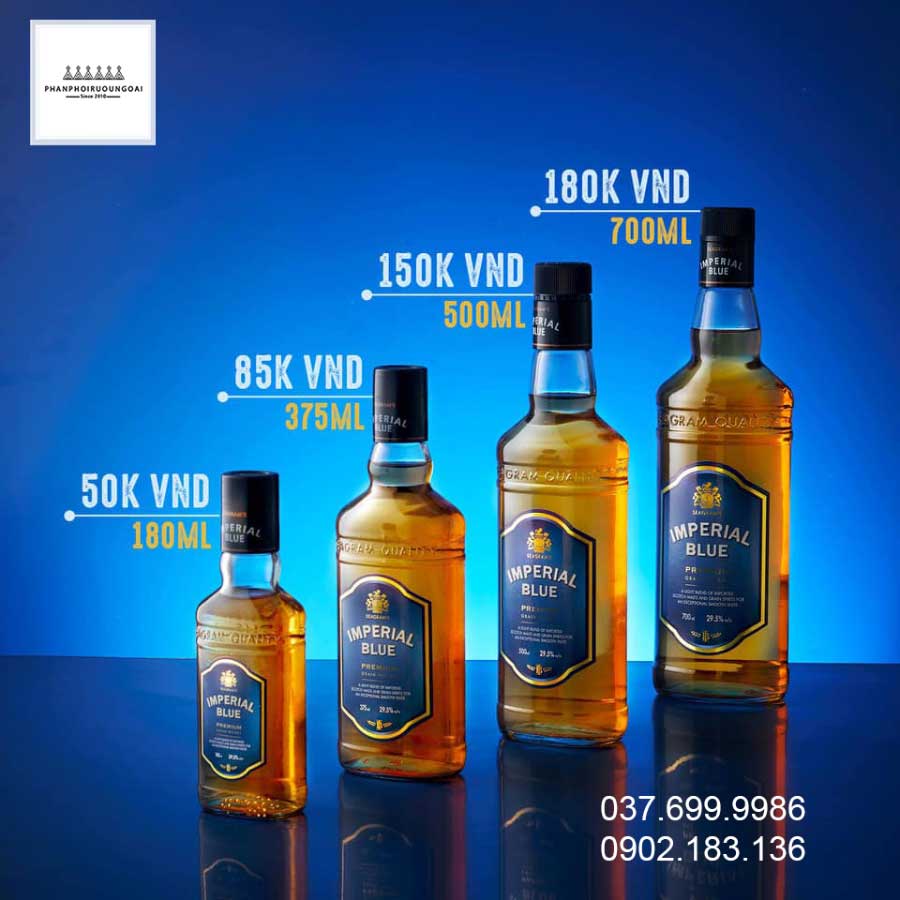 Imperial Blue 500ml, Rượu Imperial Blue giá bao nhiêu