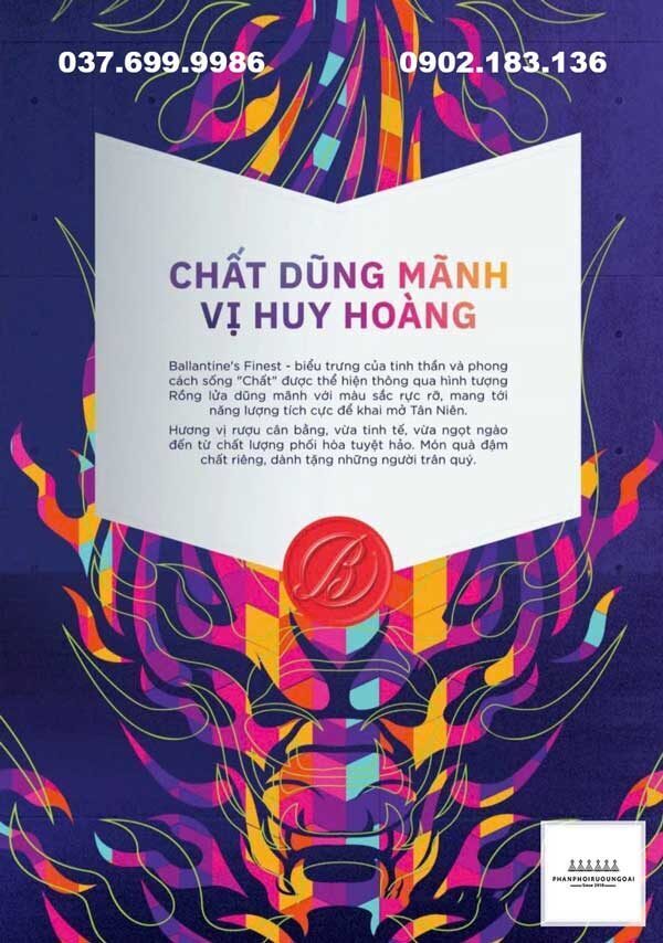 Các sản phẩm hộp quà tết rượu Ballantine's cho tết nguyên đán 2024