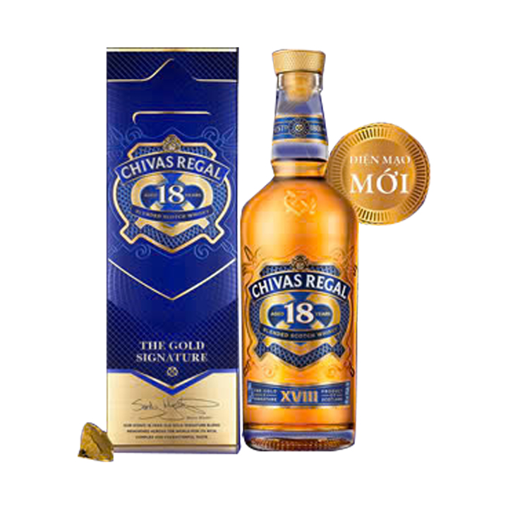 Chivas 18 Gold Signature mới 2025, Chivas 18 Gold